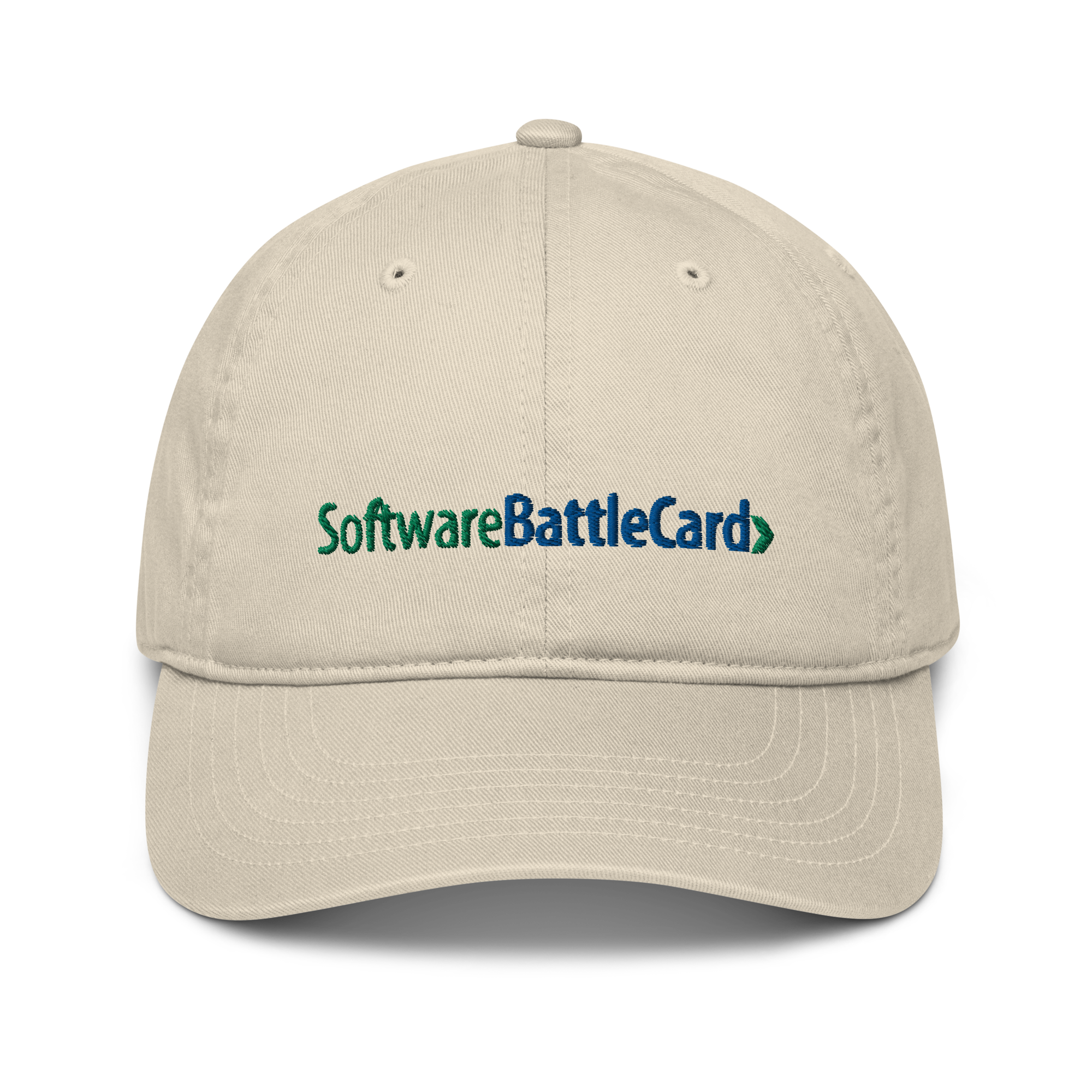 100% Organic Software BattleCard Baseball Cap